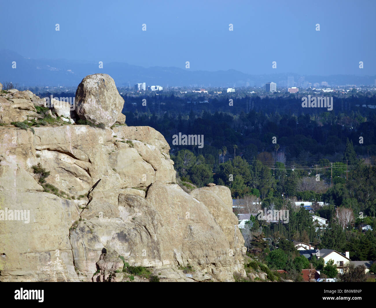 Stoney point and the San Fernando Valley on the edge of the City of Los ...