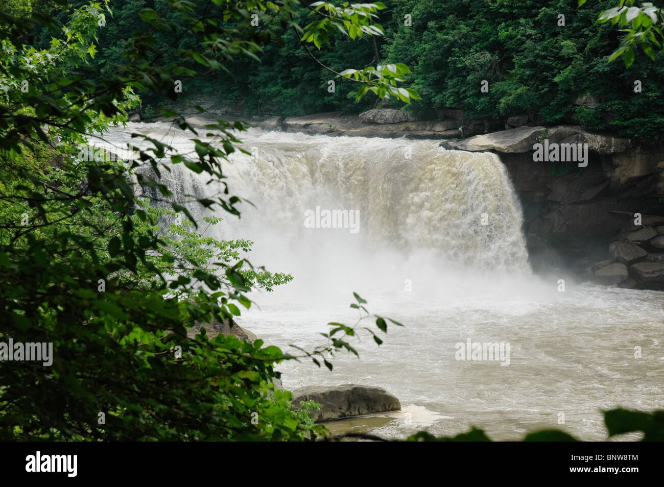Cumberland Falls on Cumberland River, KY Stock Photo - Alamy