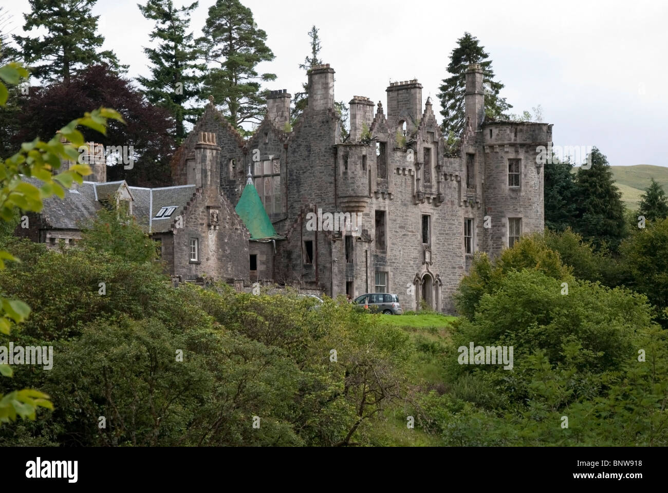 Historic Dunans Castle Glendaruel Argyll Scotland Stock Photo - Alamy