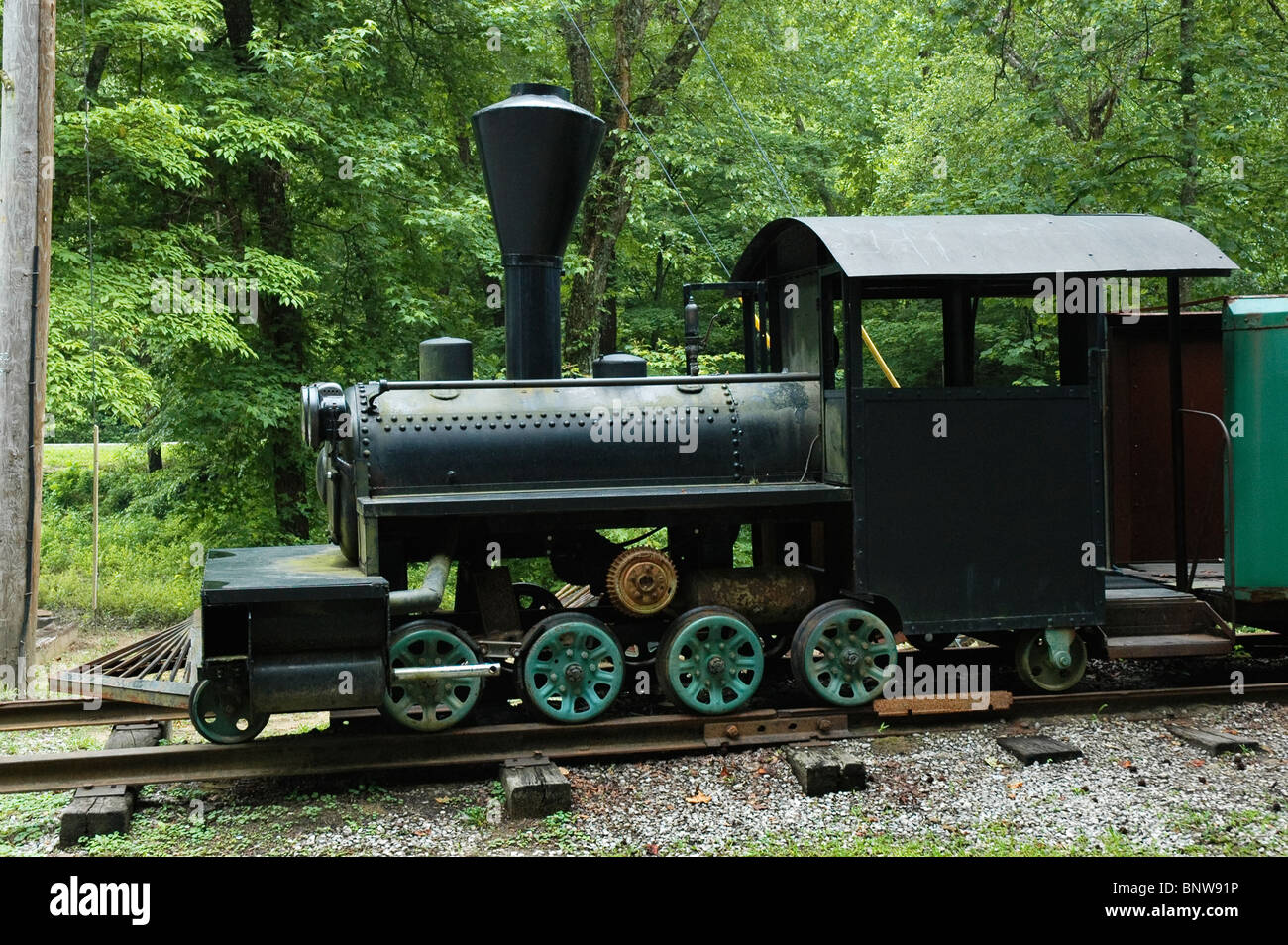 Small steam engine at Barthell coal Mining Camp, Kentucky Stock Photo ...