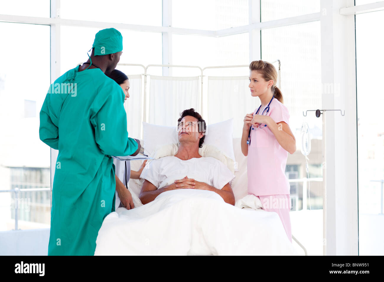 A patient meeting his surgeon Stock Photo - Alamy