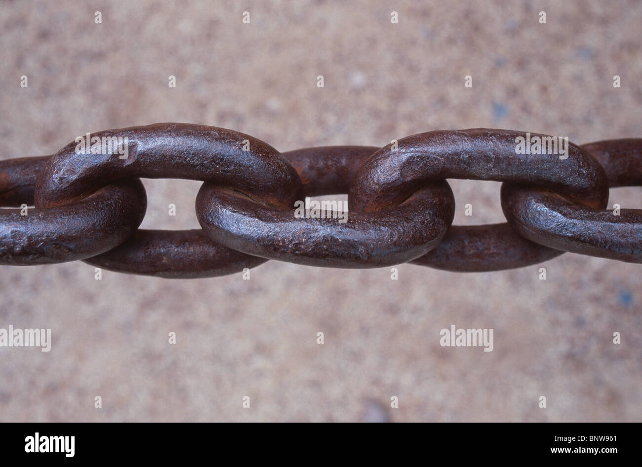 Rusty chain detail, antique ironwork Stock Photo - Alamy