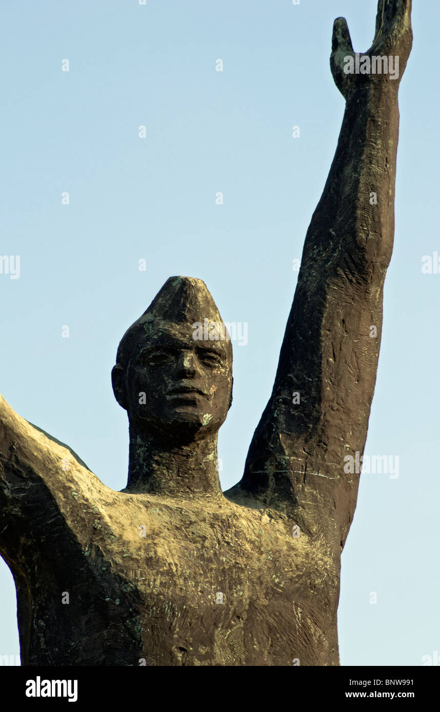 Figure of Soviet Heroic Memorial, Statue (Memento) Park (Szoborpark) in ...