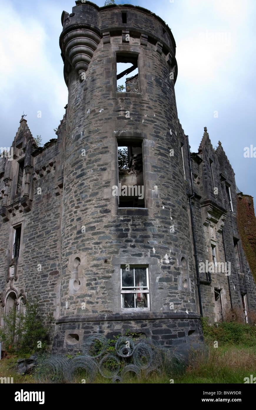 Historic Dunans Castle Glendaruel Argyll Scotland Stock Photo - Alamy