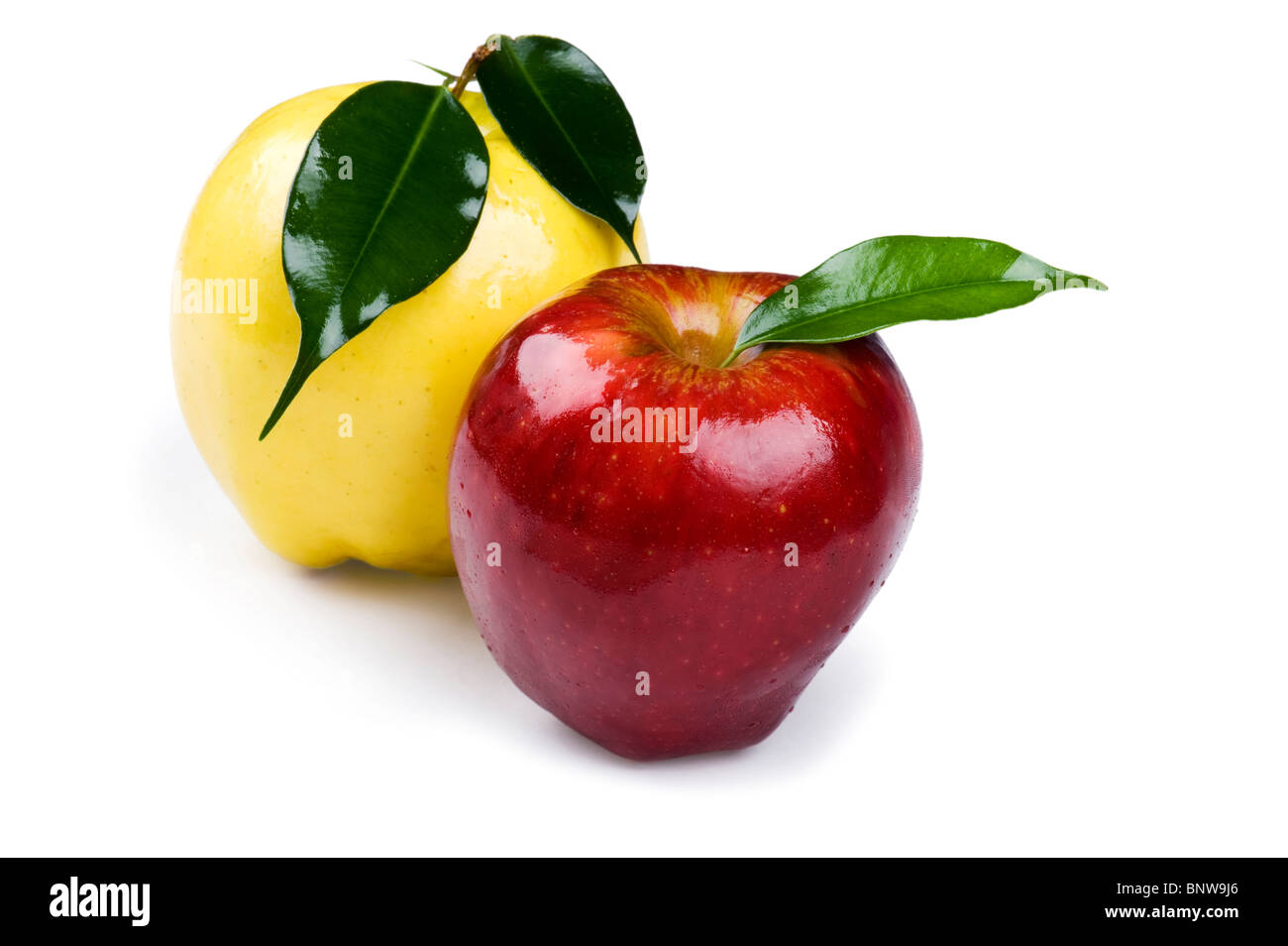 object on white - food apple close up Stock Photo - Alamy