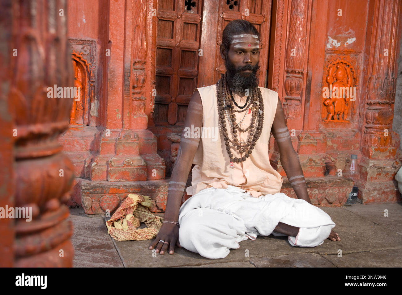 Sadhu meditating hi-res stock photography and images - Alamy