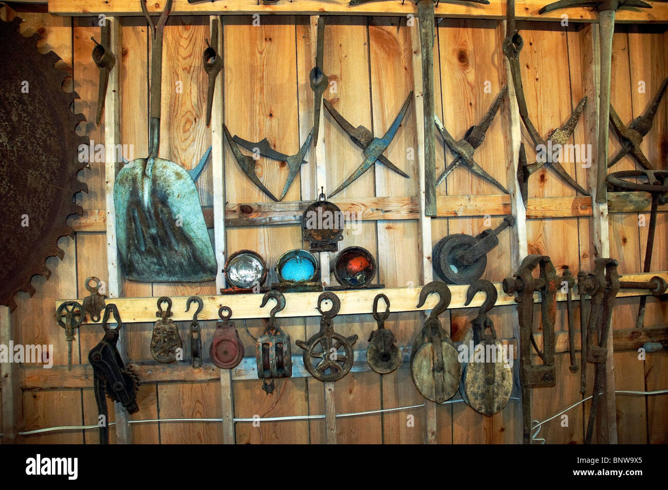 Machine shop at Barthell coal Mining Camp, Kentucky Stock Photo - Alamy