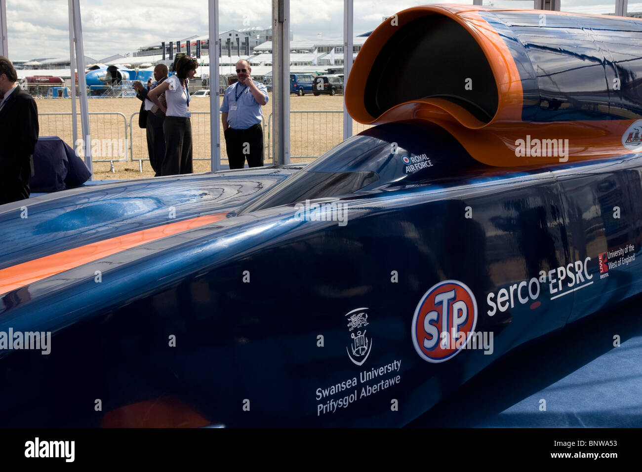 Bloodhound SSC world land speed record attempt car at Farnborough ...