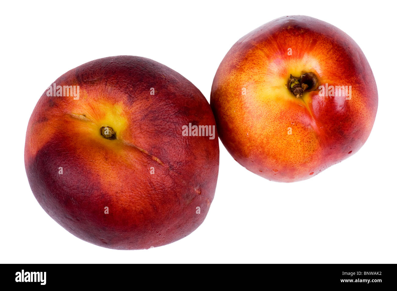 object on white - food peach and apricot close up Stock Photo - Alamy
