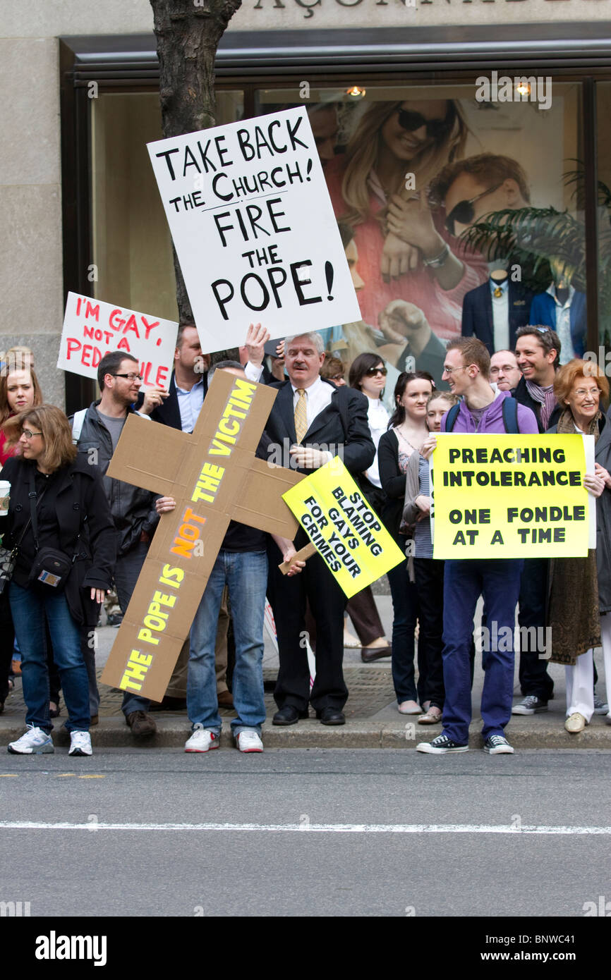Protesters Across from St. Patrick's Cathedral on Easter Sunday 2010 ...