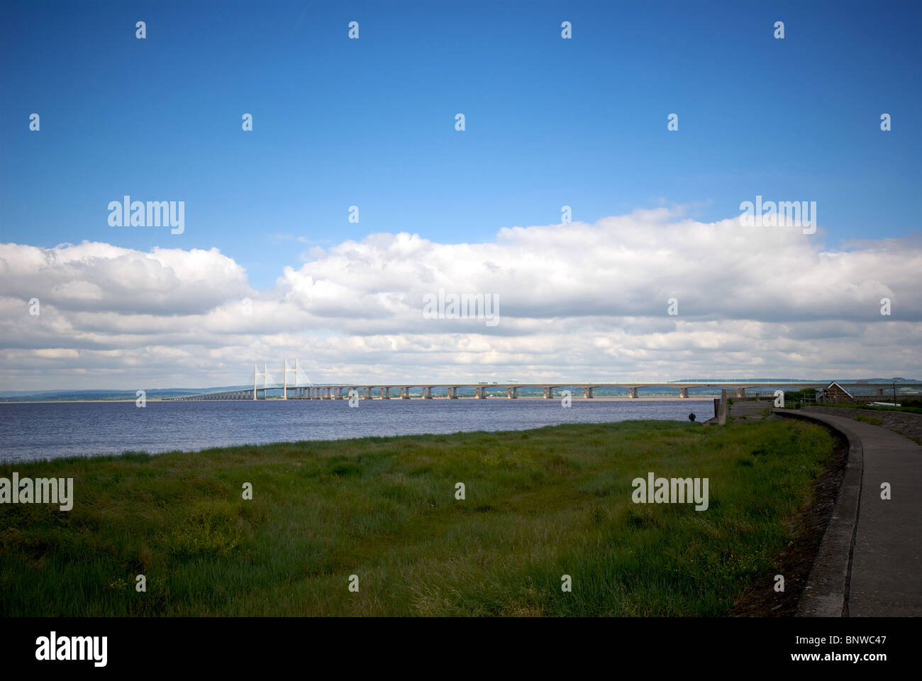 Severn Beach South Gloucestershire UK River Second Crossing Bridge ...