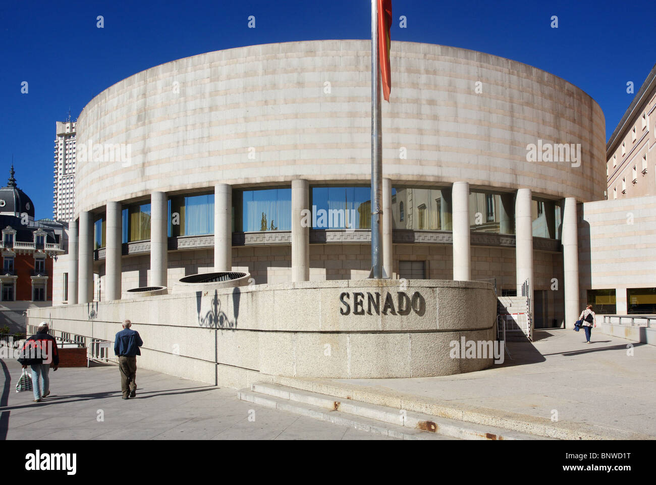 Edificio Senado, Madrid, Spain Stock Photo, Royalty Free Image ...