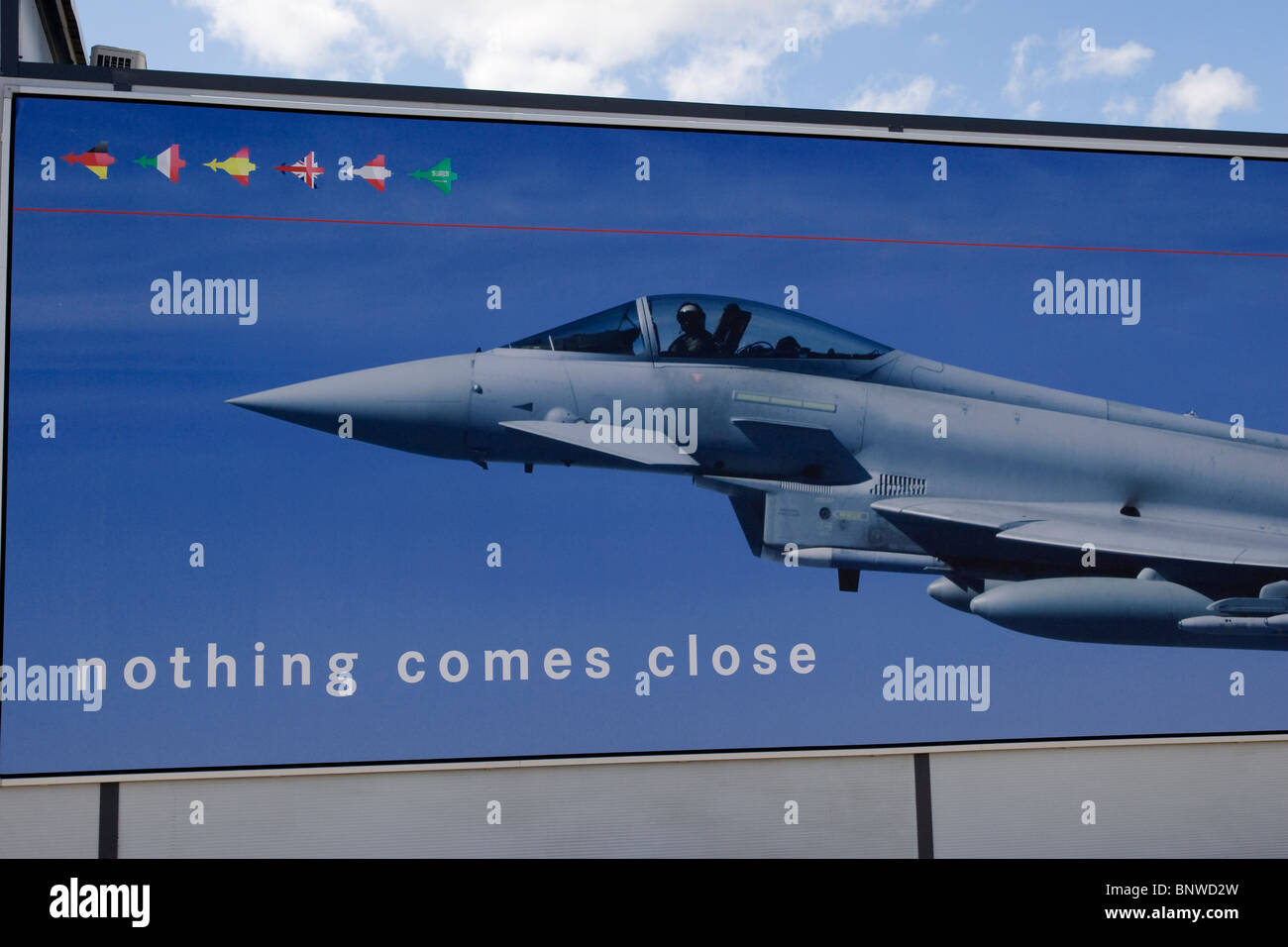 Eurofighter Typhoon Advertising Sign at Farnborough International Air ...