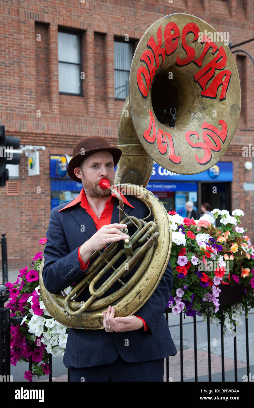 Marco from Orkestra Del Sol Man playing musical instrument at the ...