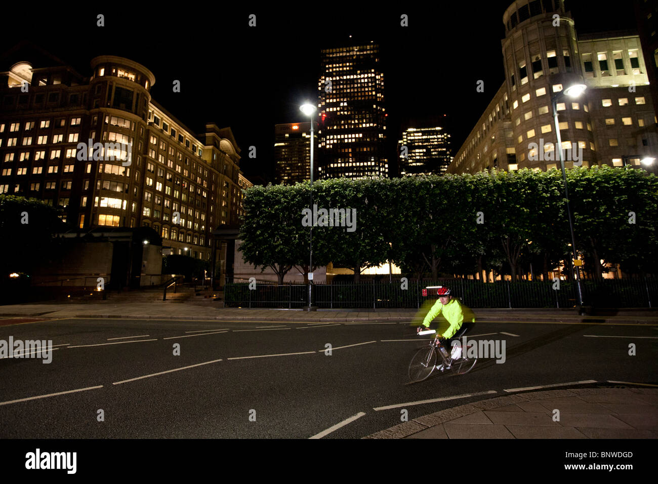 London Night Rider Stock Photo - Alamy