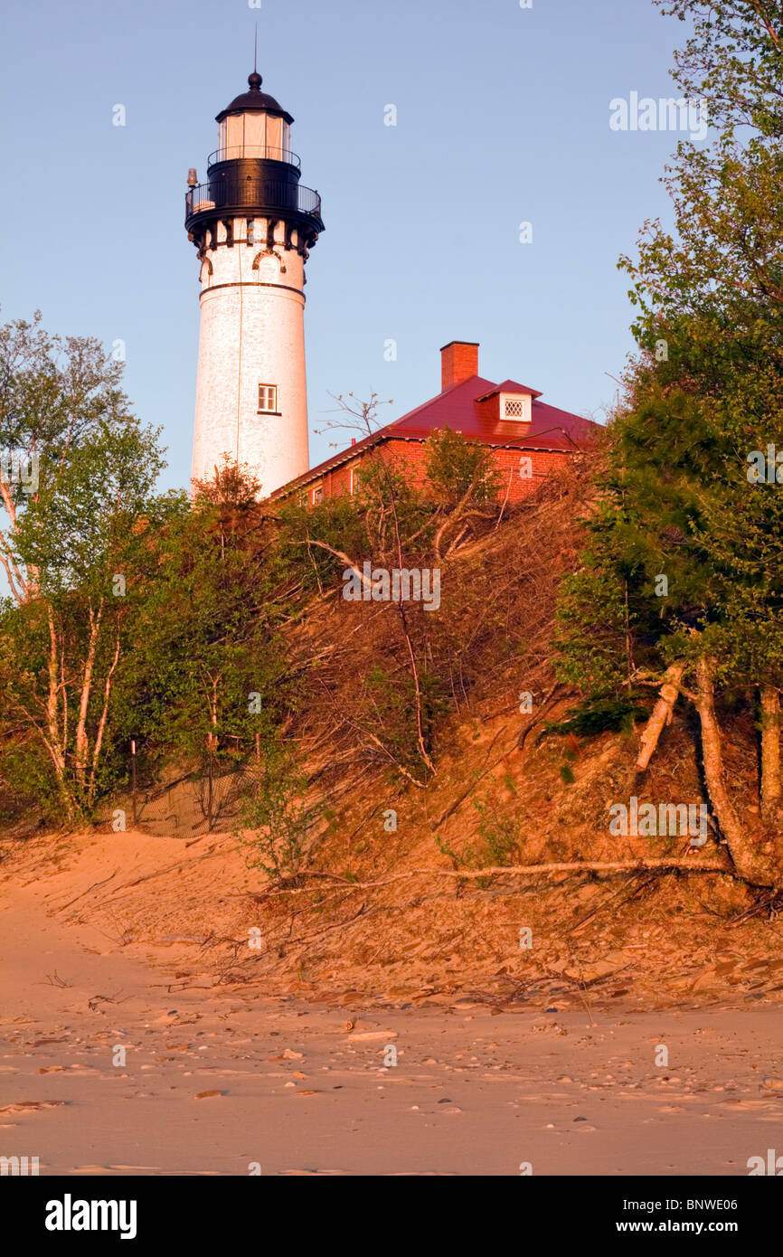 Late afternoon by Au Sable Light Station Stock Photo - Alamy