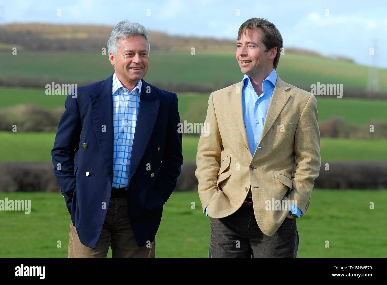 Shadow Secretary of State for Business, Alan Duncan and his partner ...