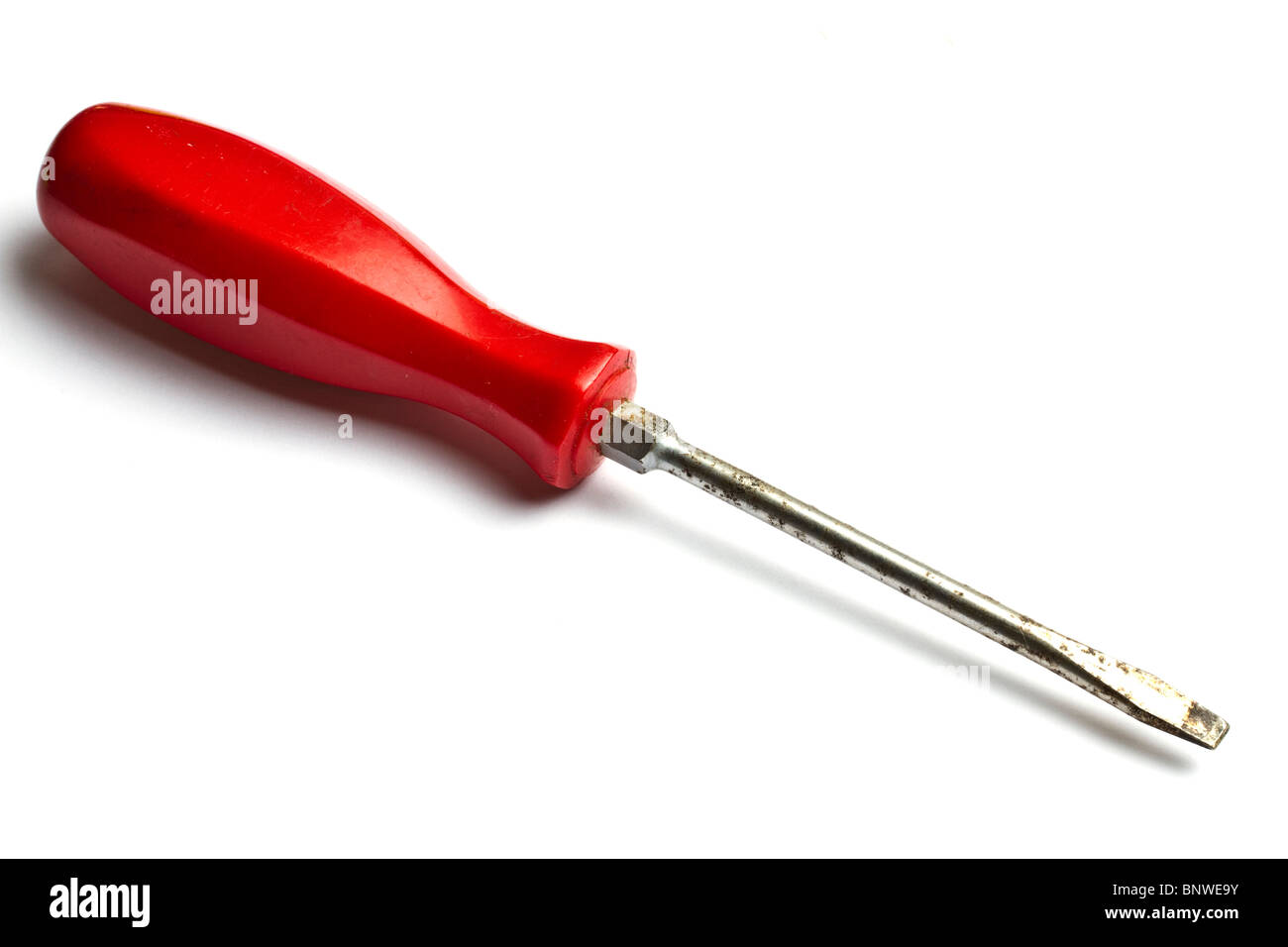 Red crewdriver isolated on white background Stock Photo - Alamy