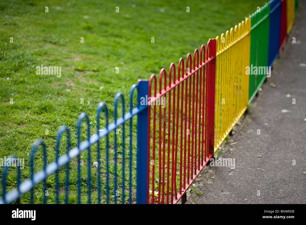 Path pathway barrier fence hi-res stock photography and images - Alamy