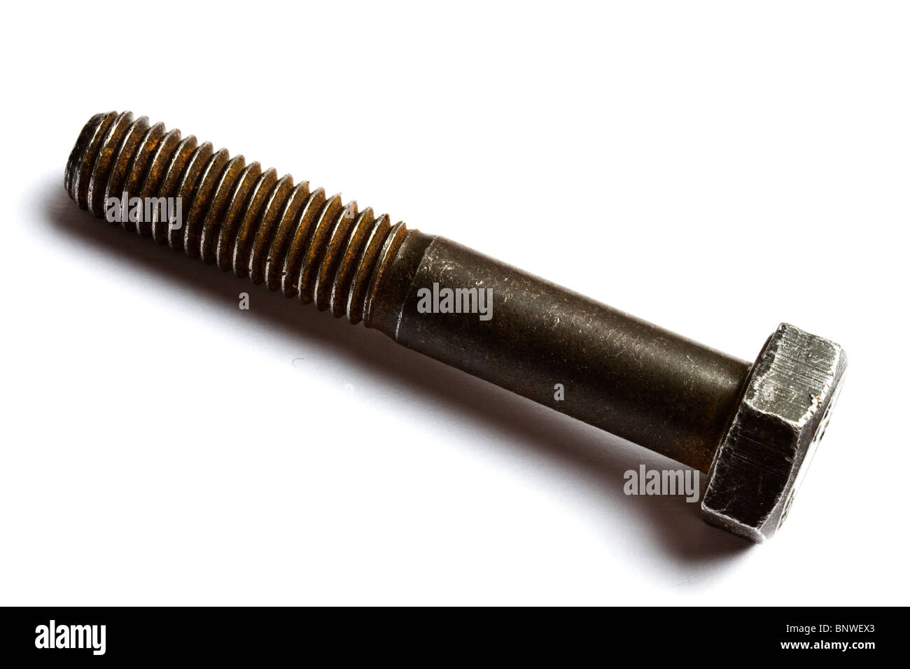 Rusty bolt isolated on white background Stock Photo - Alamy