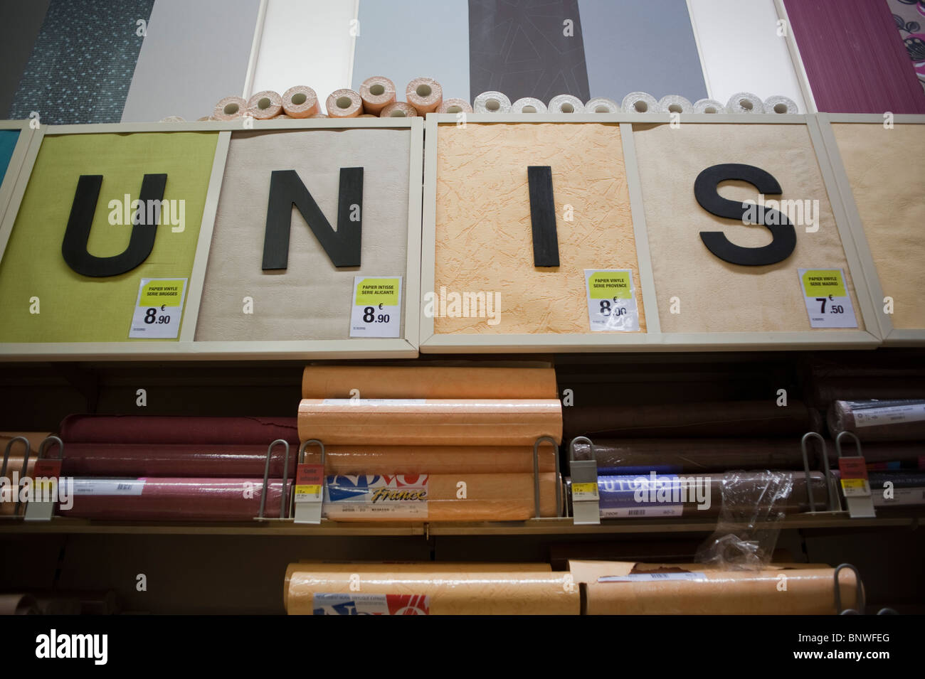 Paris, France, Close up, Hardware Store, Interior, Vinyl Wall Covering ...