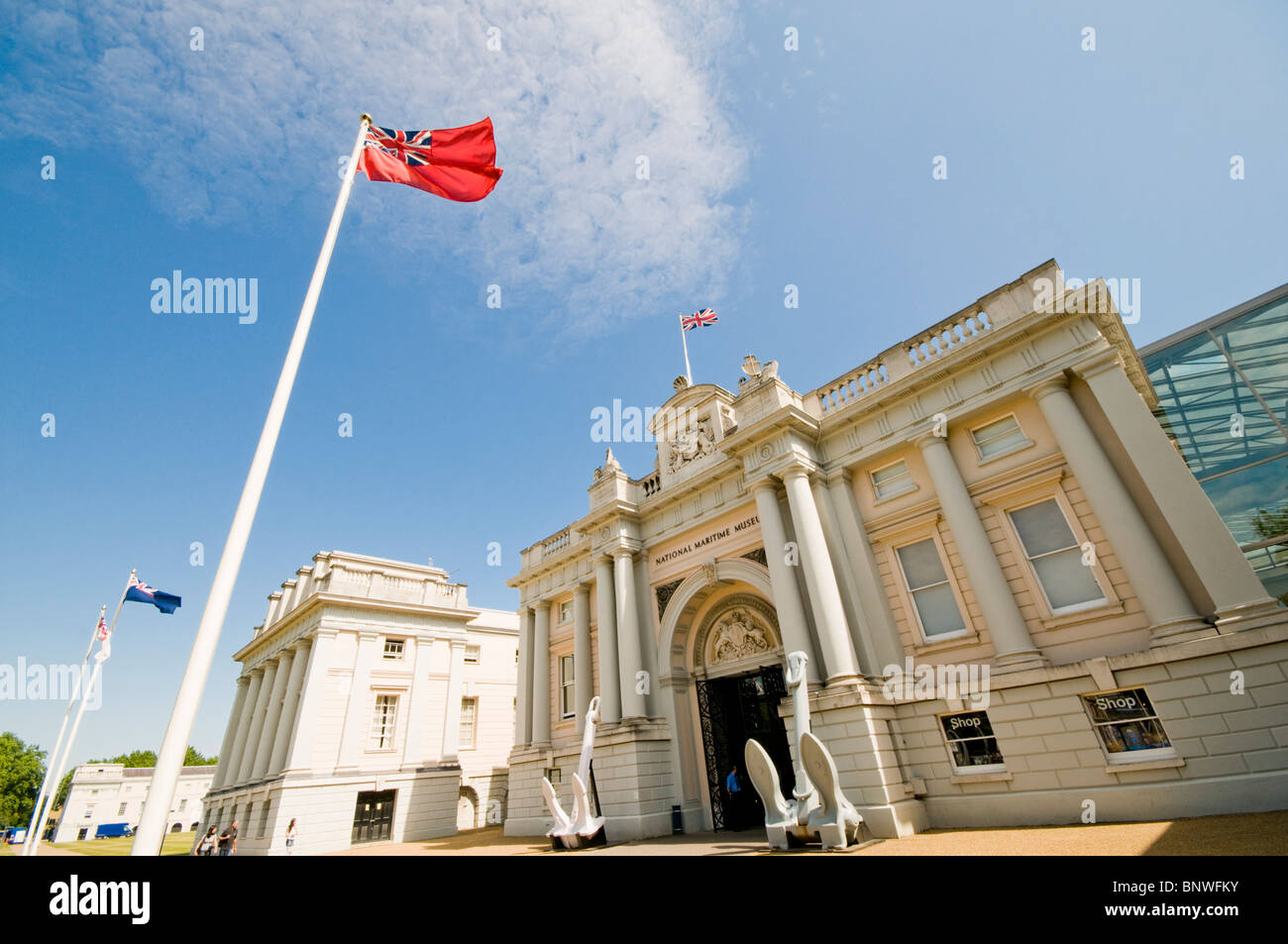 The entrance to the National Maritime Museum, Greenwich Stock Photo - Alamy