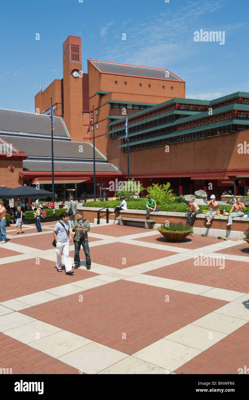 The entrance of the British Library, London Stock Photo - Alamy