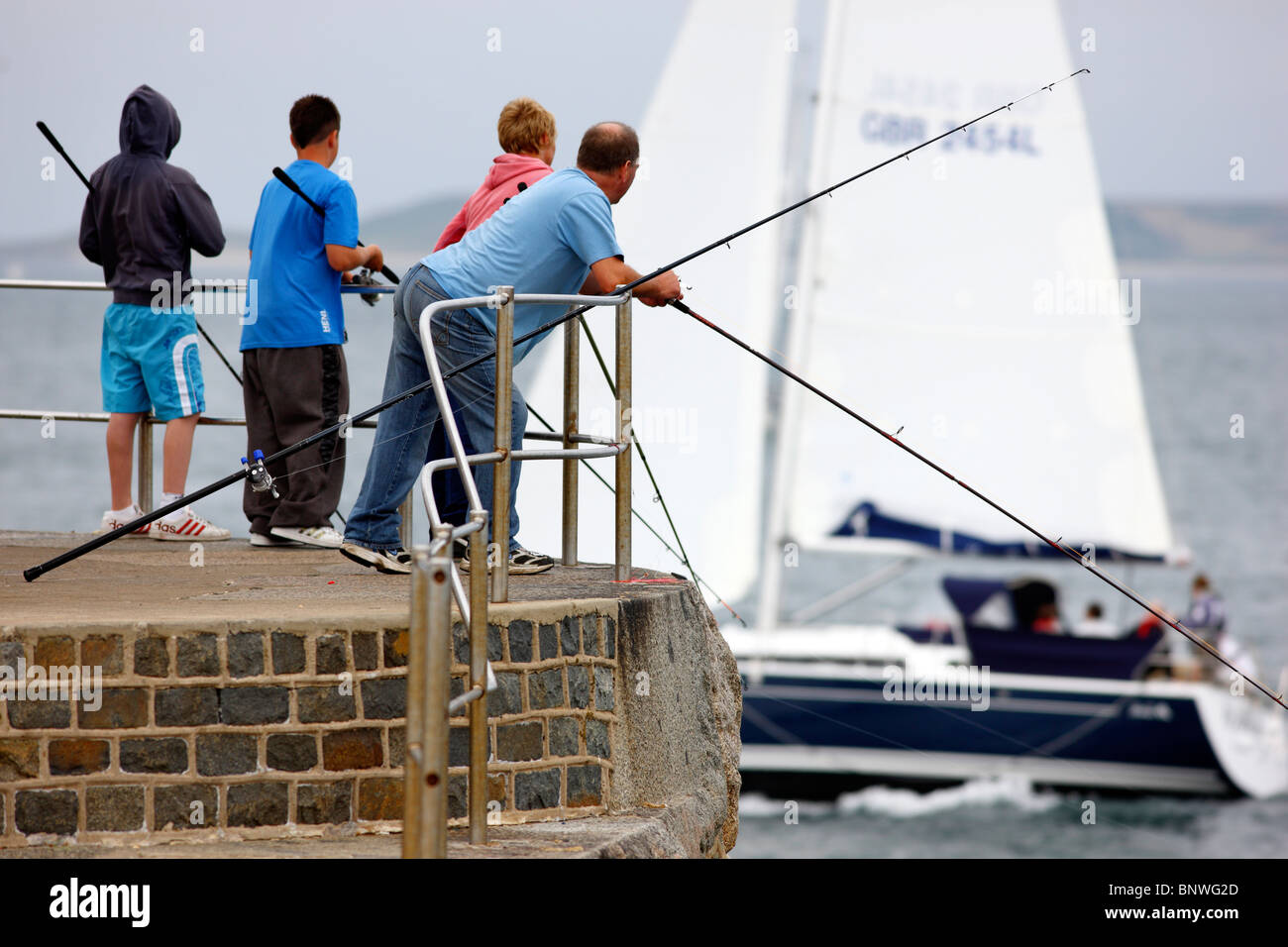 Port, sailing harbour of St. Peter Port, Channel Islands, UK, Europe ...