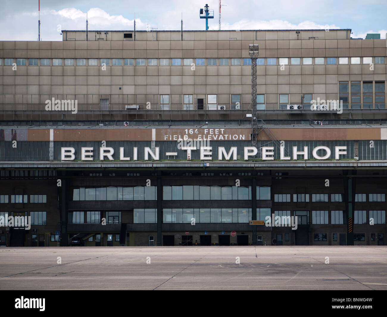 Tempelhof Airport Terminal Berlin Germany High Resolution Stock ...