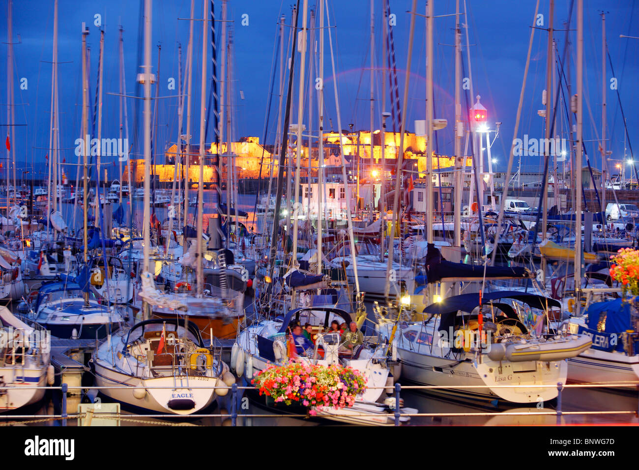 Castle Cornet, fortress at the harbour of St. Peter Port, Guernsey ...