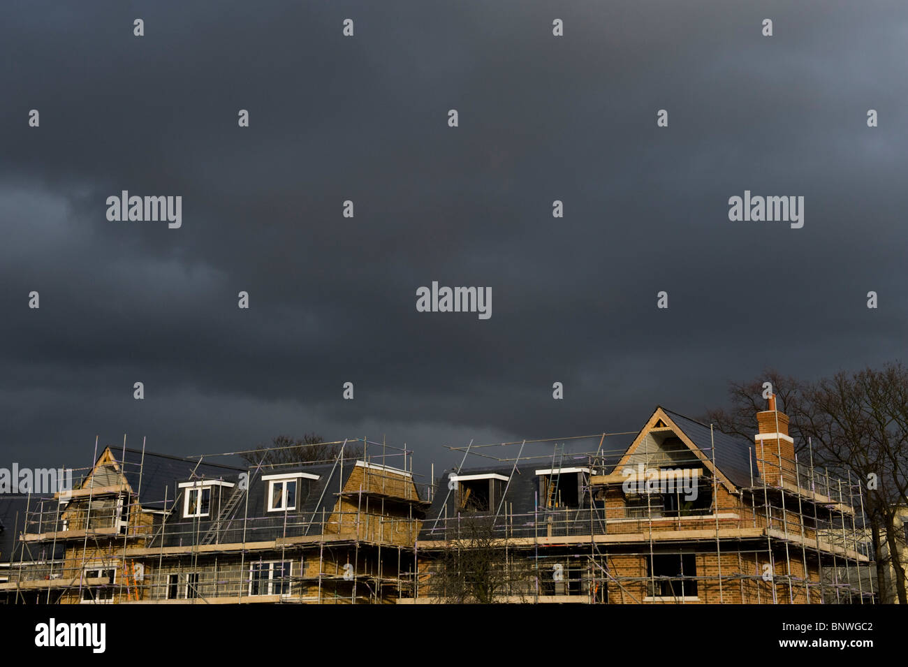 Storm clouds continue to swirl over the property sector Stock Photo - Alamy