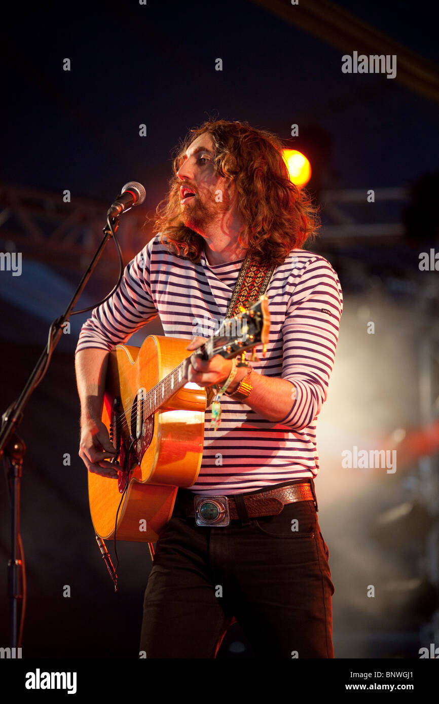 Jonathan Jeremiah performing on the Word Stage at the Latitude festival ...