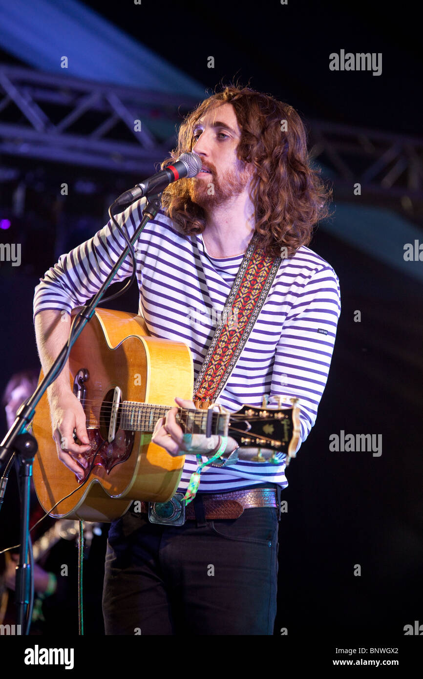 Jonathan Jeremiah performing on the Word Stage at the Latitude festival ...