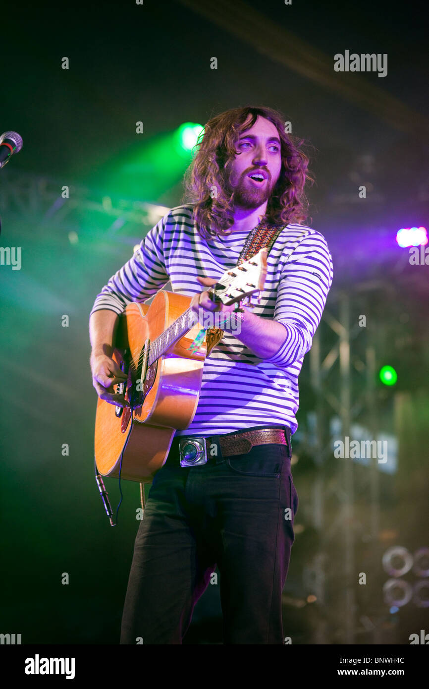 Jonathan Jeremiah performing on the Word Stage at the Latitude festival ...