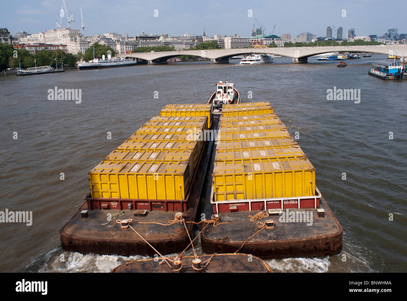 Waste Barges On The Thames High Resolution Stock Photography and Images ...