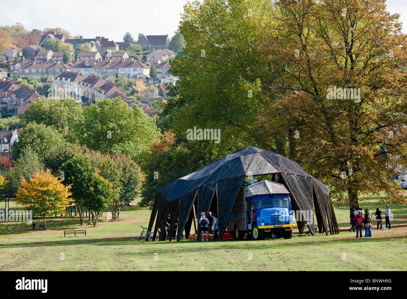 Heather and Ivan Morison Sculpture in Victoria Park, Bristol Stock ...