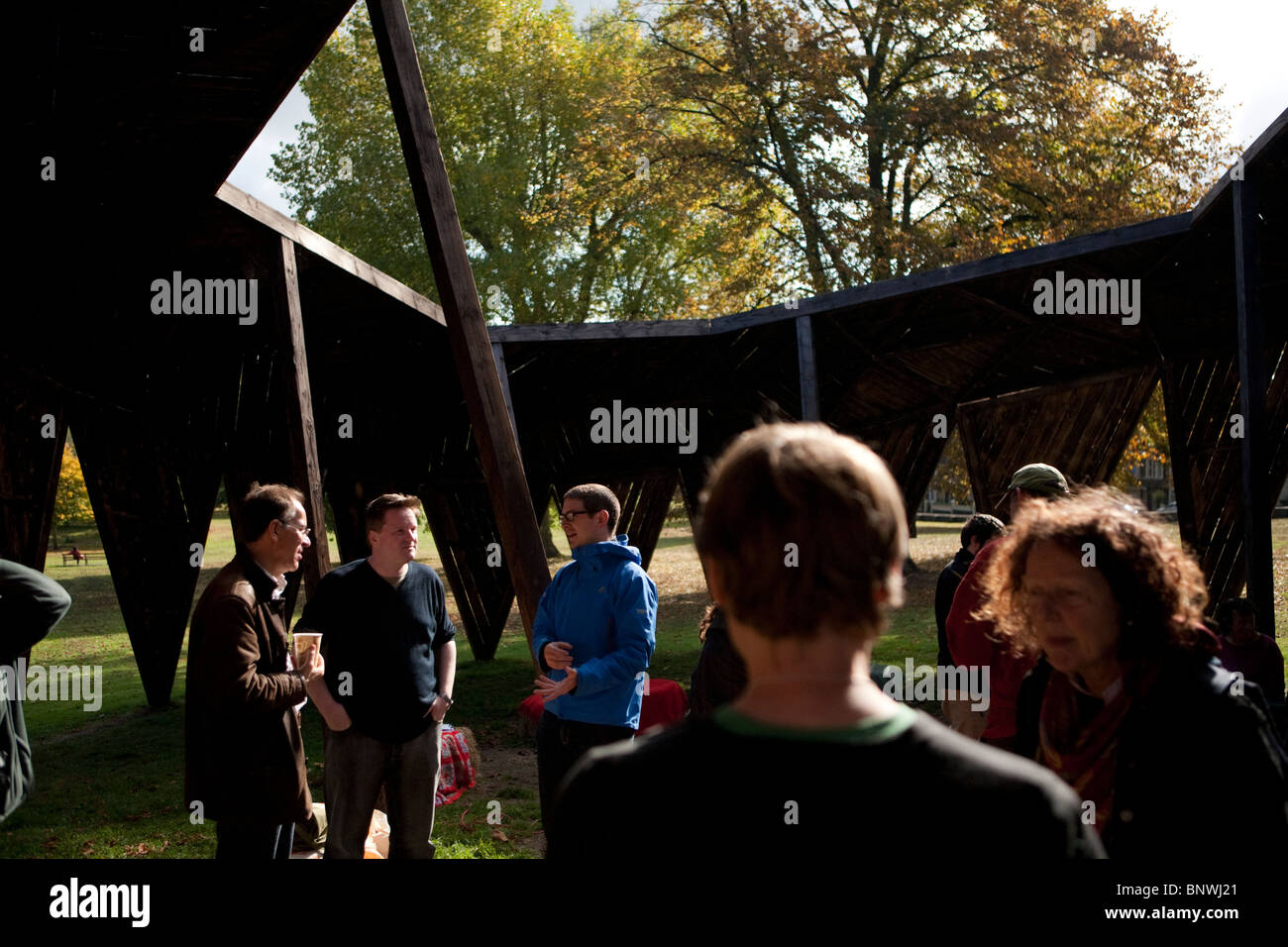 Heather and Ivan Morison Sculpture in Victoria Park, Bristol Stock ...