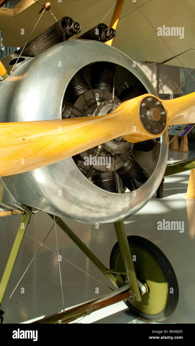 Close-up Of The Front Propeller of a Sopwith Camel Fighter Airplane ...