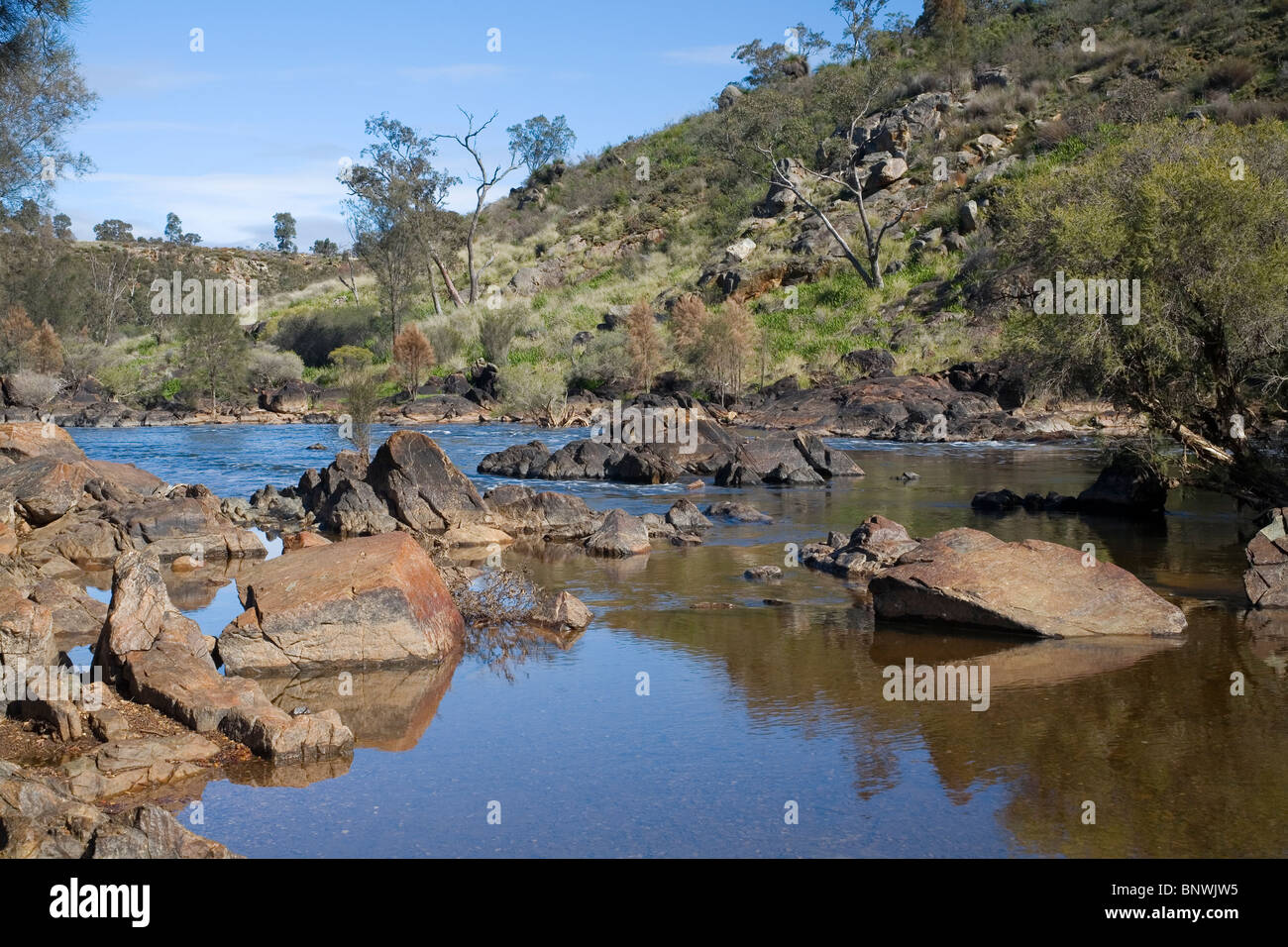Australian outback billabong rocky river hi-res stock photography and ...