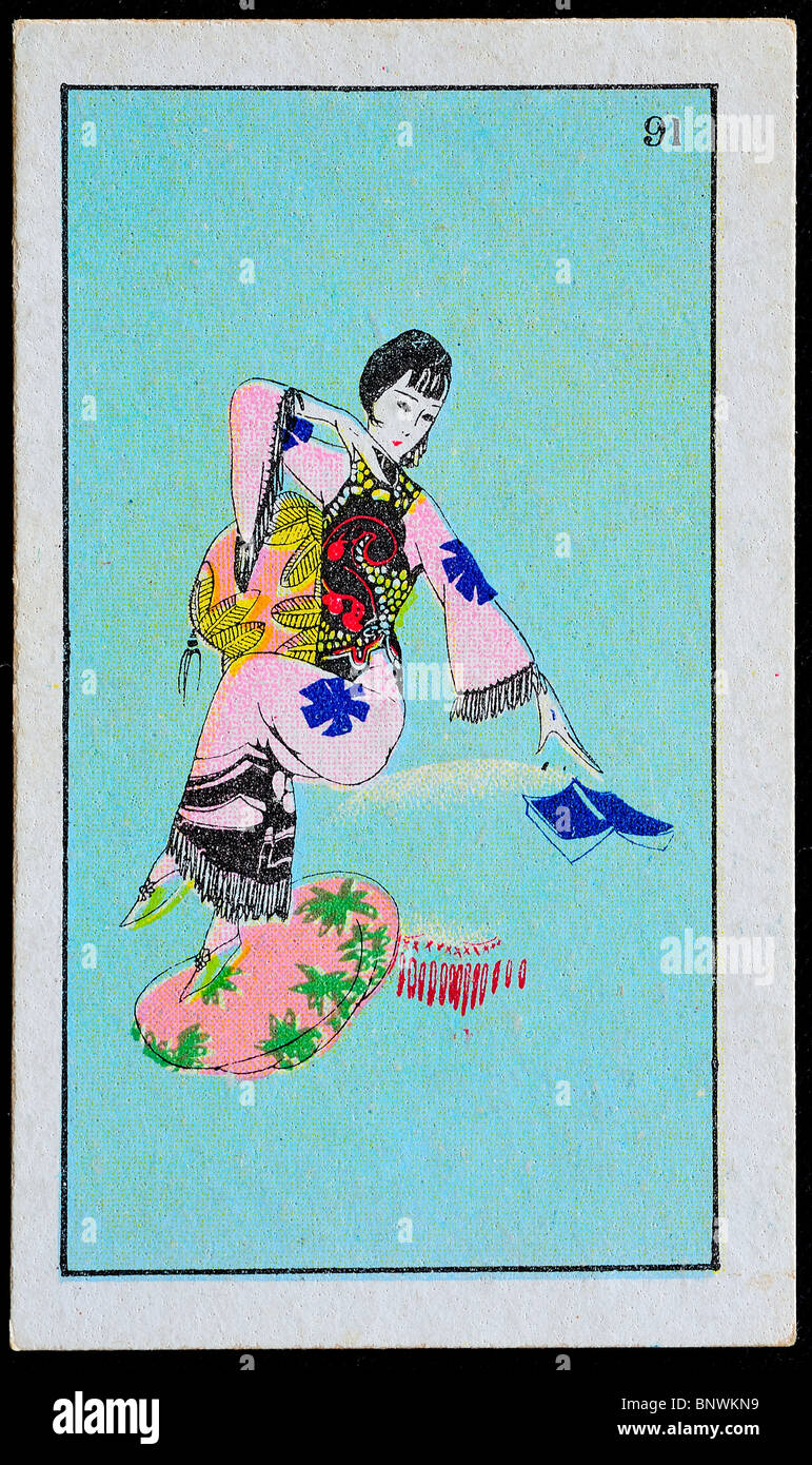 Cigarette cards from Asia. Cigarette cards are trade cards issued by ...