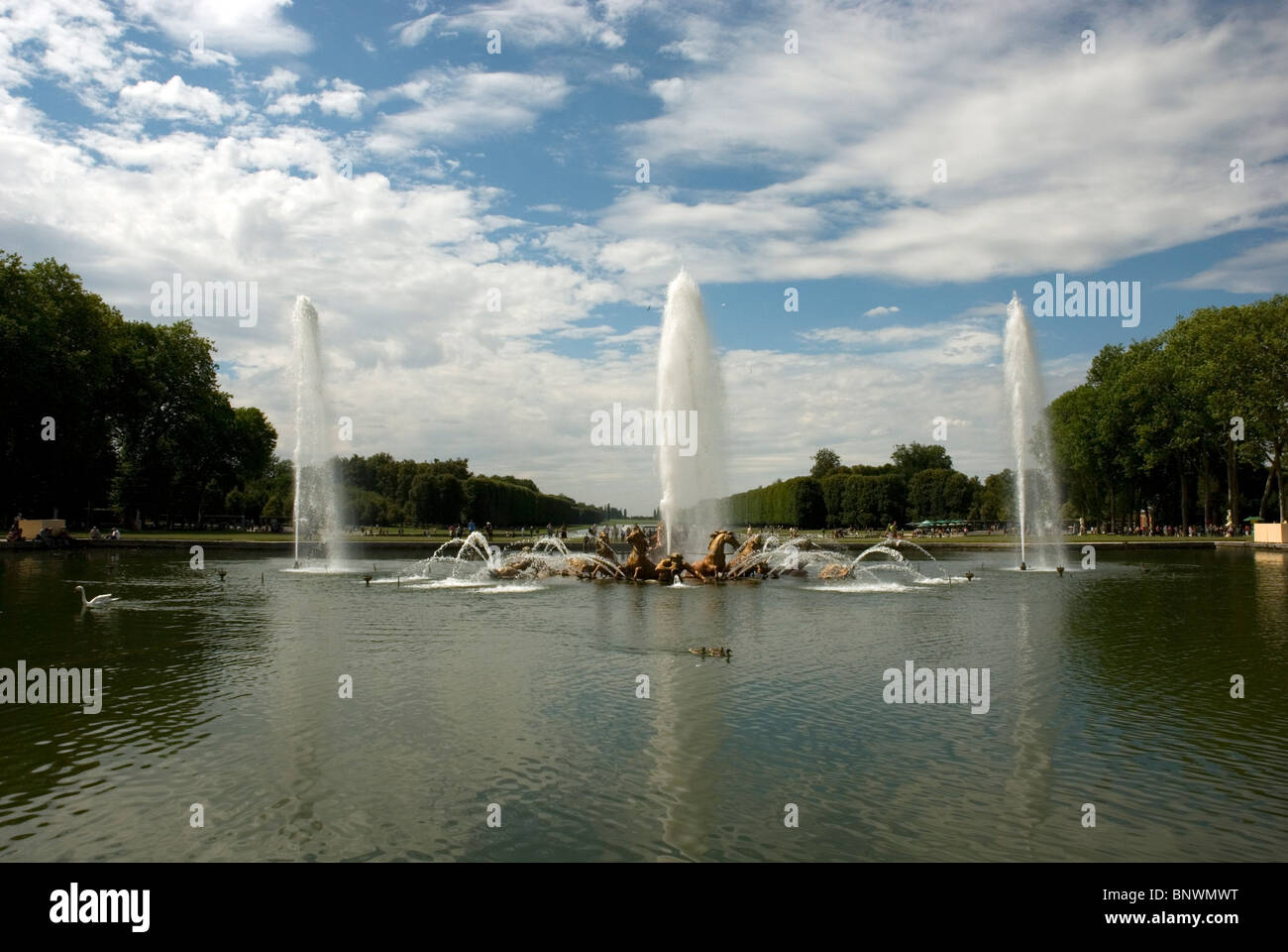 Apollo fountain in the gardens of Versailles Stock Photo - Alamy