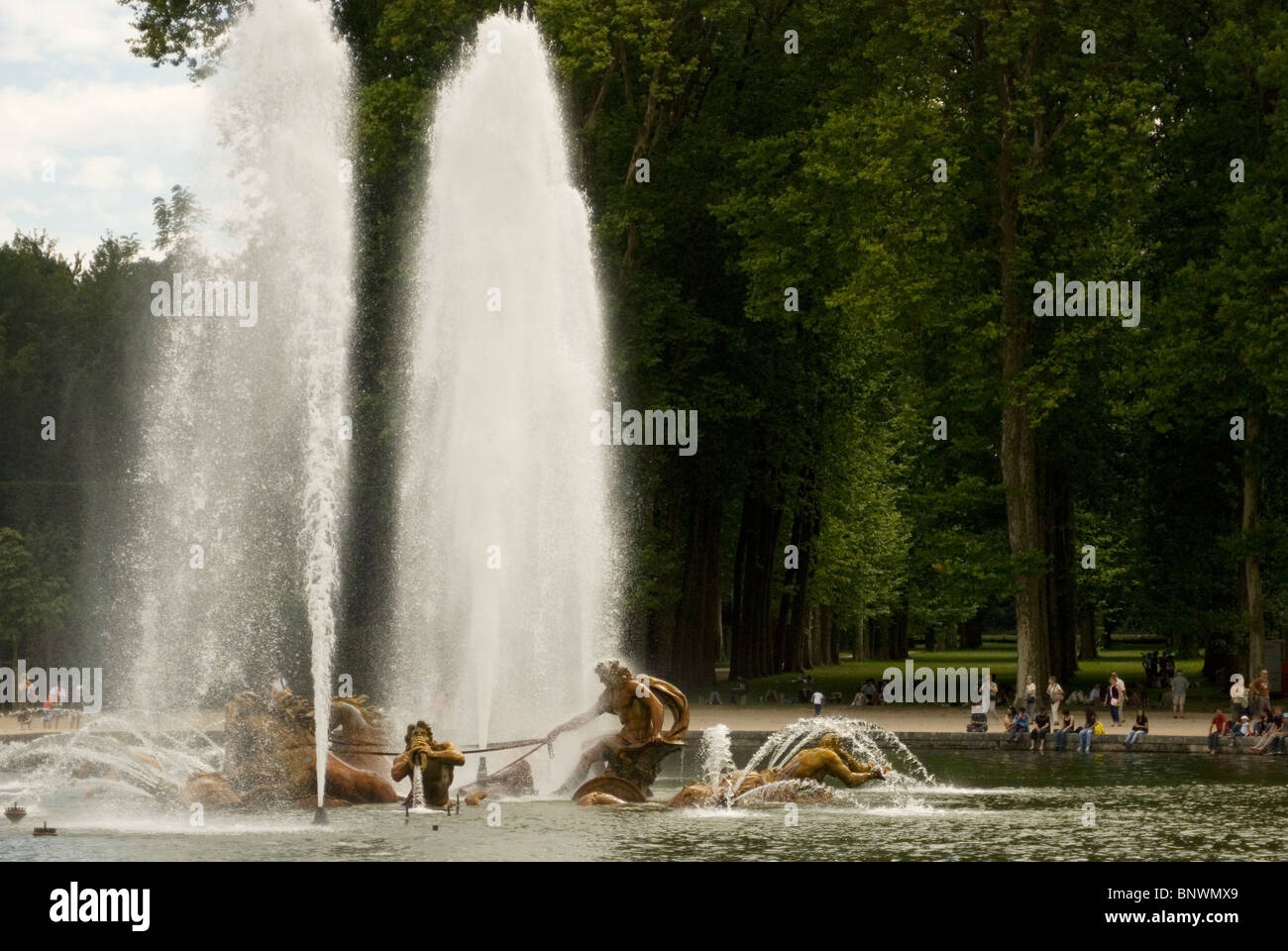 Apollo fountain in the gardens of Versailles Stock Photo - Alamy