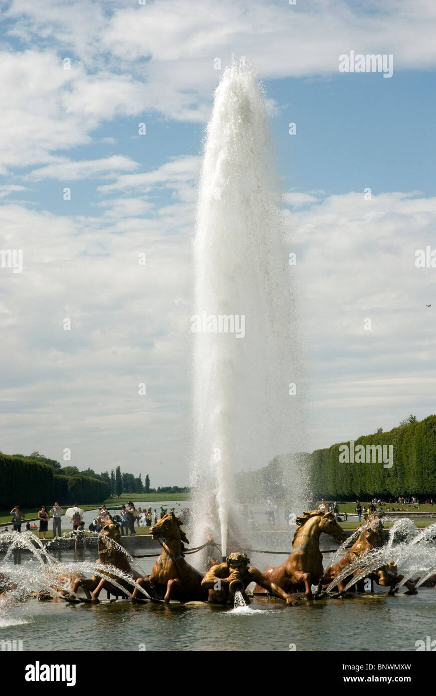 Apollo fountain in the gardens of Versailles Stock Photo - Alamy