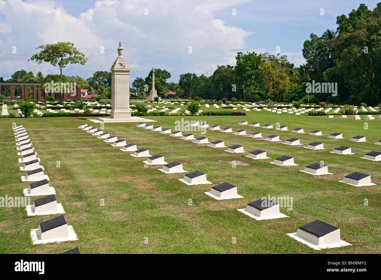 Graves at the labuan war cemetery hi-res stock photography and images ...