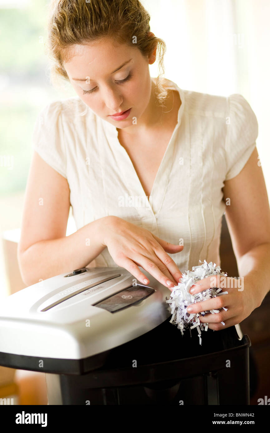 Paper shredders hi-res stock photography and images - Alamy