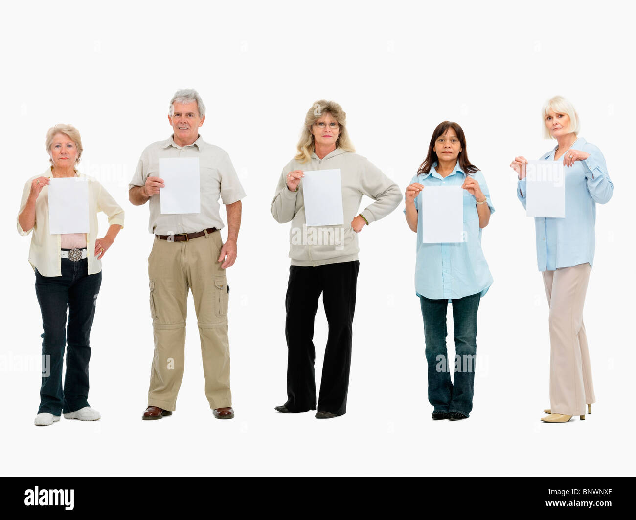 People standing in line holding papers hi-res stock photography and ...