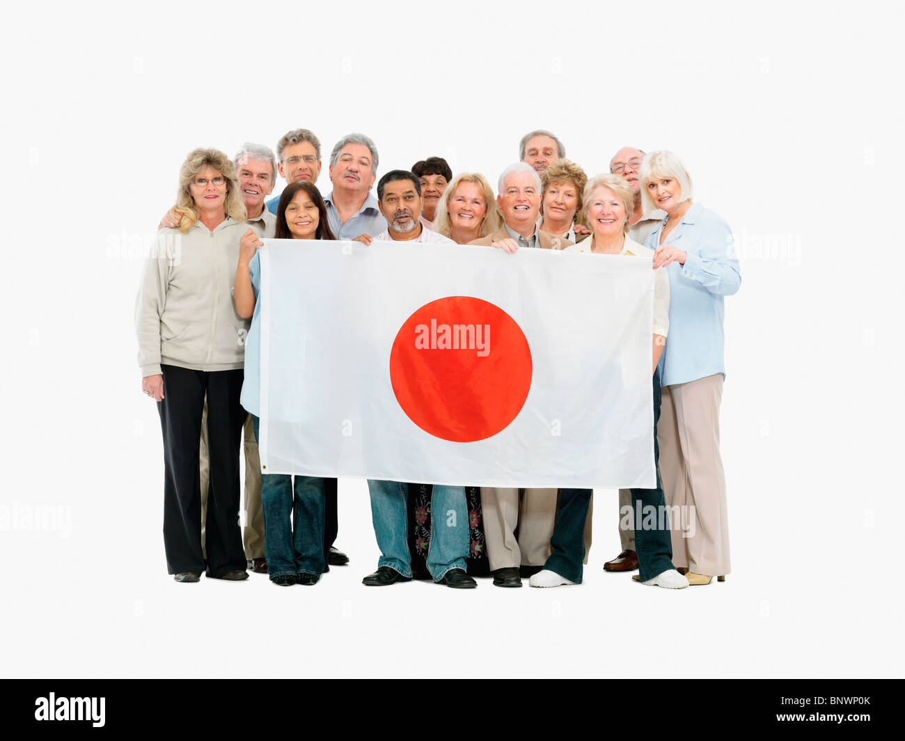 Group Of Japanese People