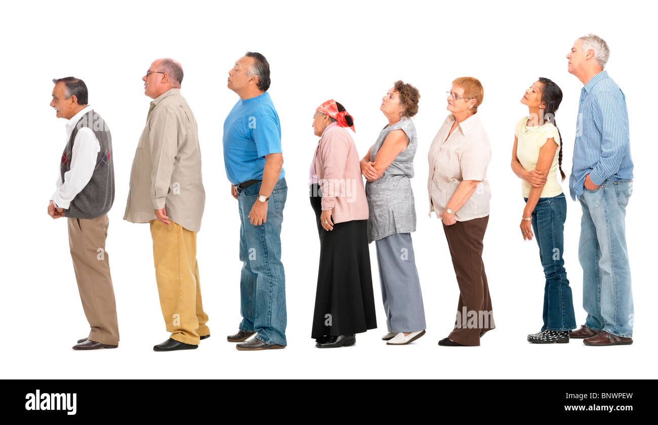 People Standing In Line