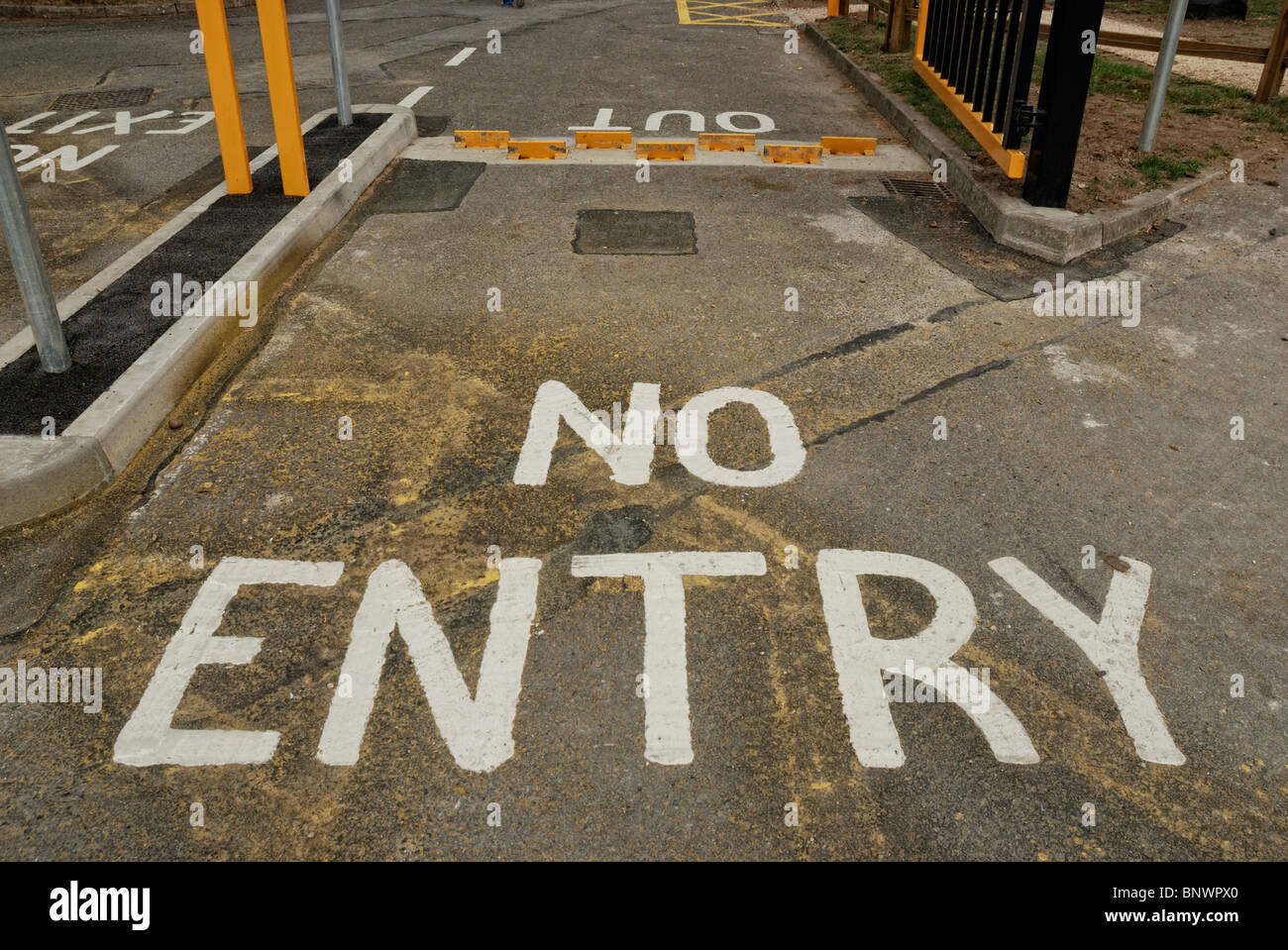 Pavement Marking No Entry Has Morrisons' New No Entry Lane Improved