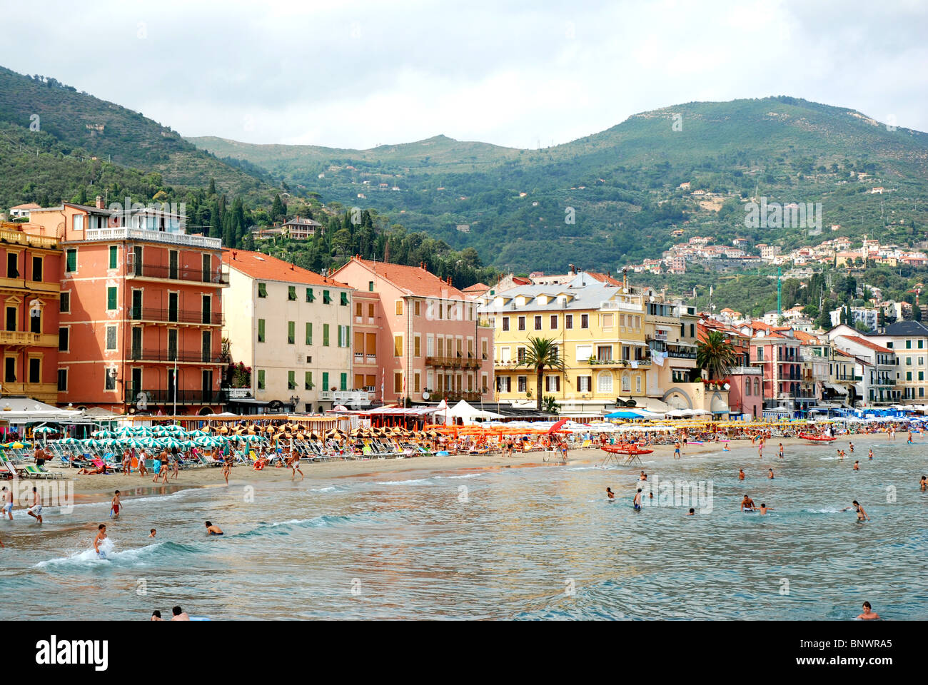 Allasio on the Italian Riviera Stock Photo - Alamy
